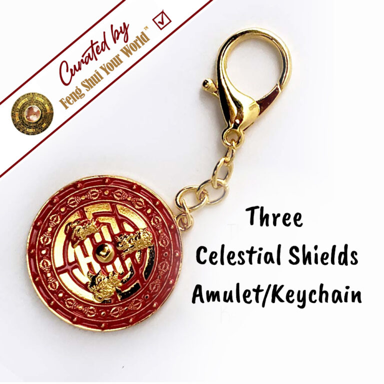 Feng Shui Amulets/Keychains - Three Celestial Shields Amulet/Keychain ...